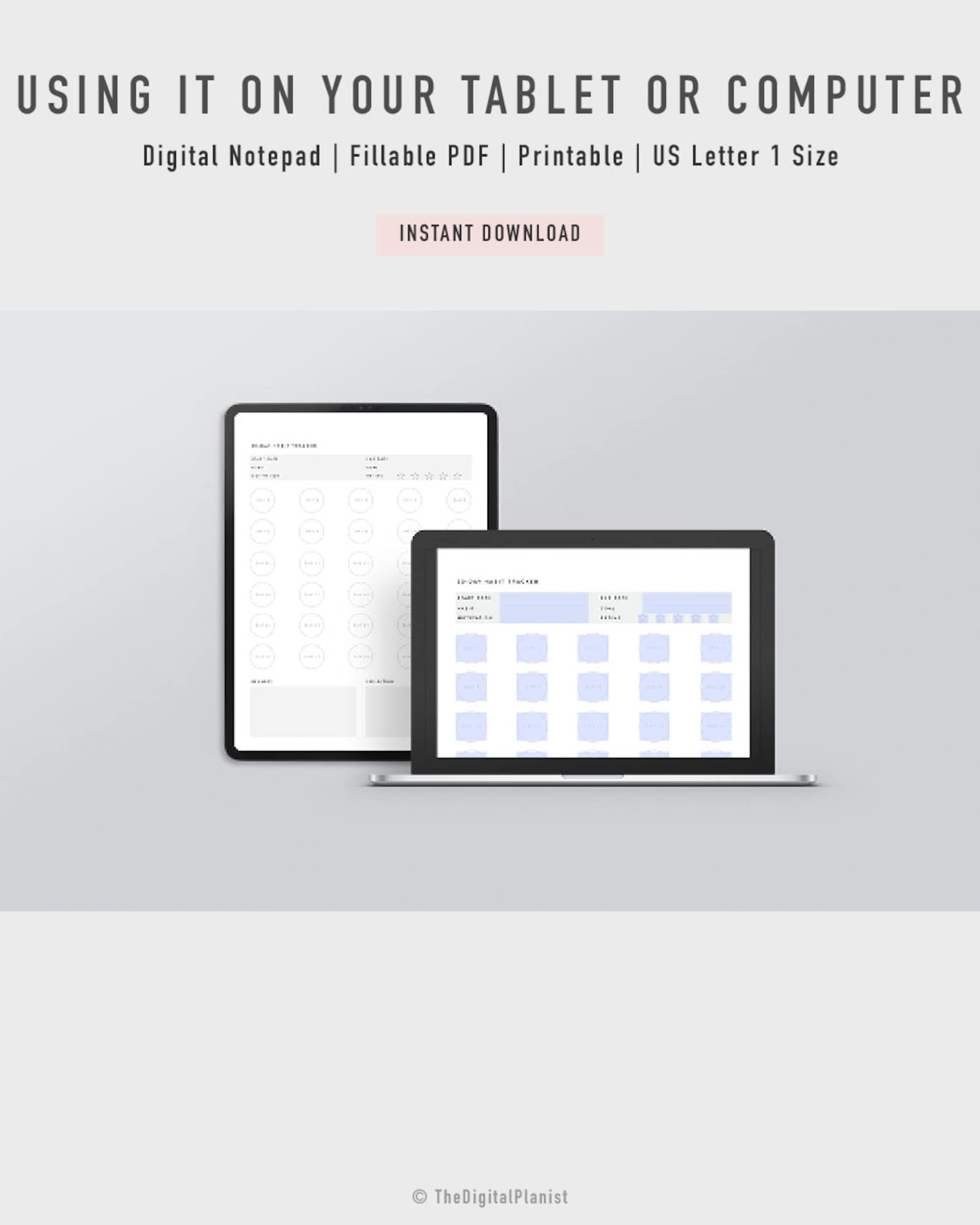 30-day Habit Tracker for Goodnotes Notability and Xodo - Etsy