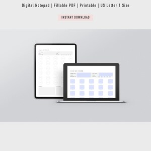 30-day Habit Tracker for Goodnotes, Notability, and Xodo | Goal Tracker ...