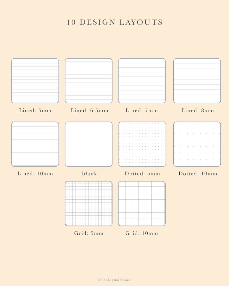 50 Digital Note Taking Templates for Students Digital Bullet Journal ...