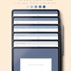 Digital Study Planner for iPad and Tablet | Study Session With D-day ...