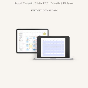 Digital Monthly Productivity Planner for Work and Life | Month at a ...