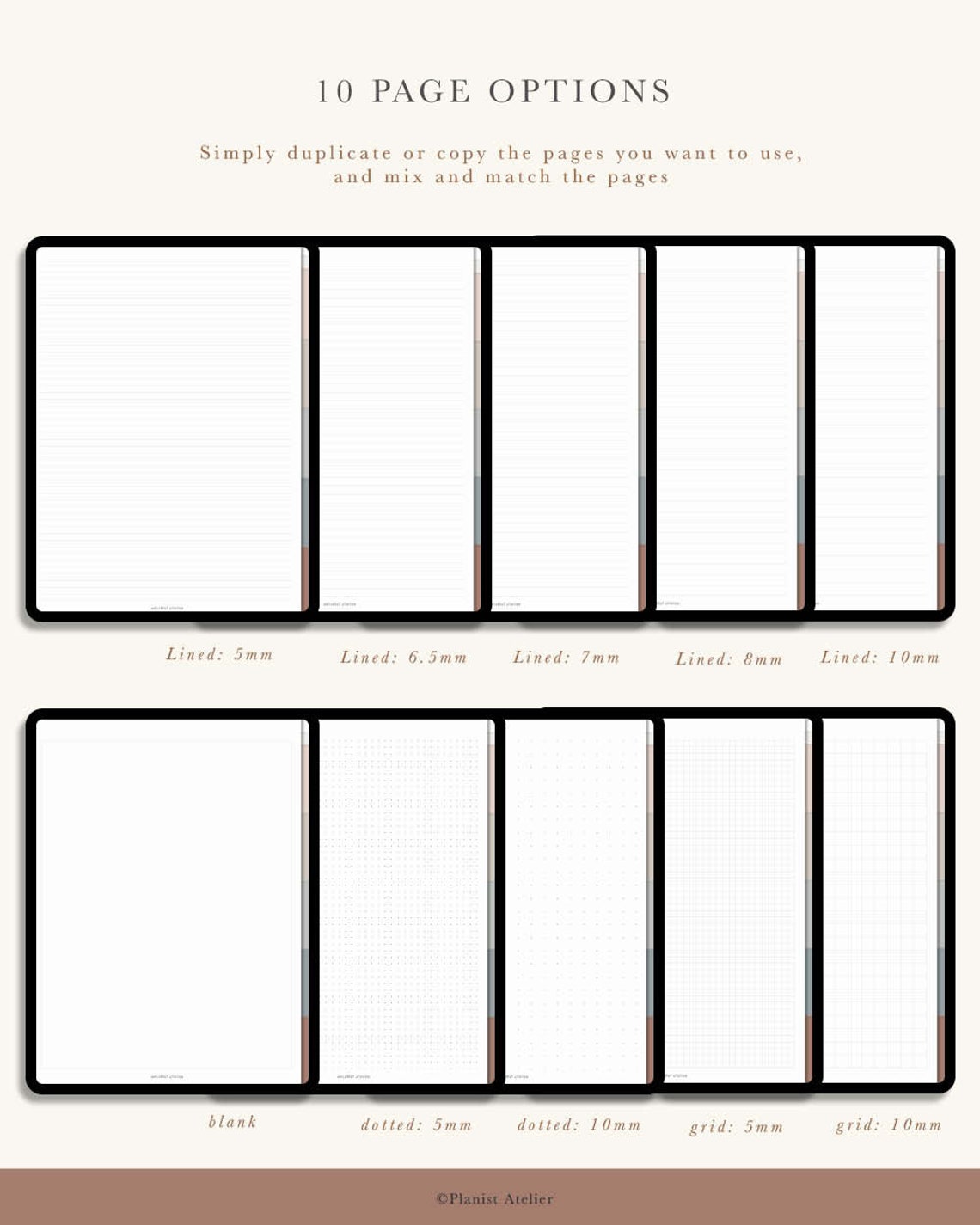 Digital Hyperlinked Notebook for Ipad and Tablet 5 Tabs - Etsy