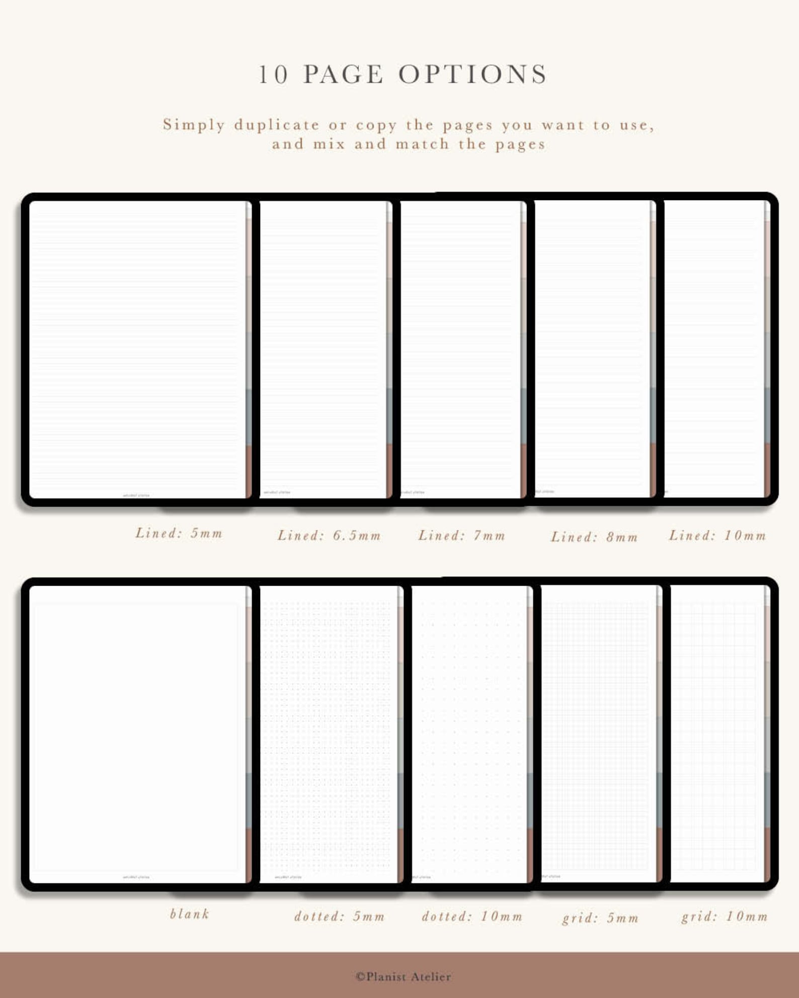 Digital Hyperlinked Notebook for iPad and Tablet | 5 Tabs Digital ...