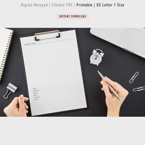 Personal Information File for Goodnotes, Notability, and Xodo | Digital ...