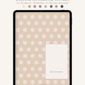 Digital Notebook Covers for iPad and Tablet | Goodnotes Covers | Notes ...