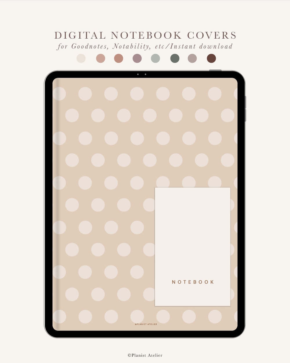 Digital Notebook Covers for iPad and Tablet | Goodnotes Covers | Notes ...