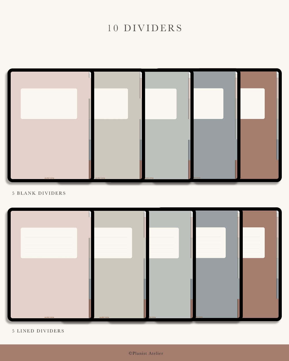 Digital Hyperlinked Notebook for Ipad and Tablet 5 Tabs - Etsy