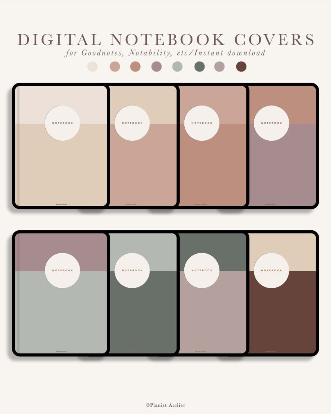 Digital Notebook Covers for Ipad and Tablet Goodnotes Covers - Etsy