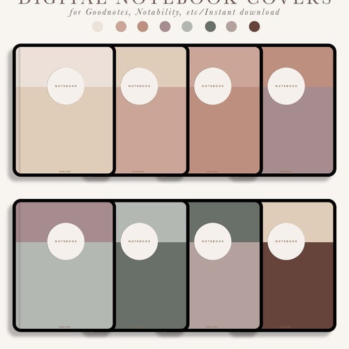 Digital Notebook Covers for Ipad and Tablet Goodnotes Covers - Etsy