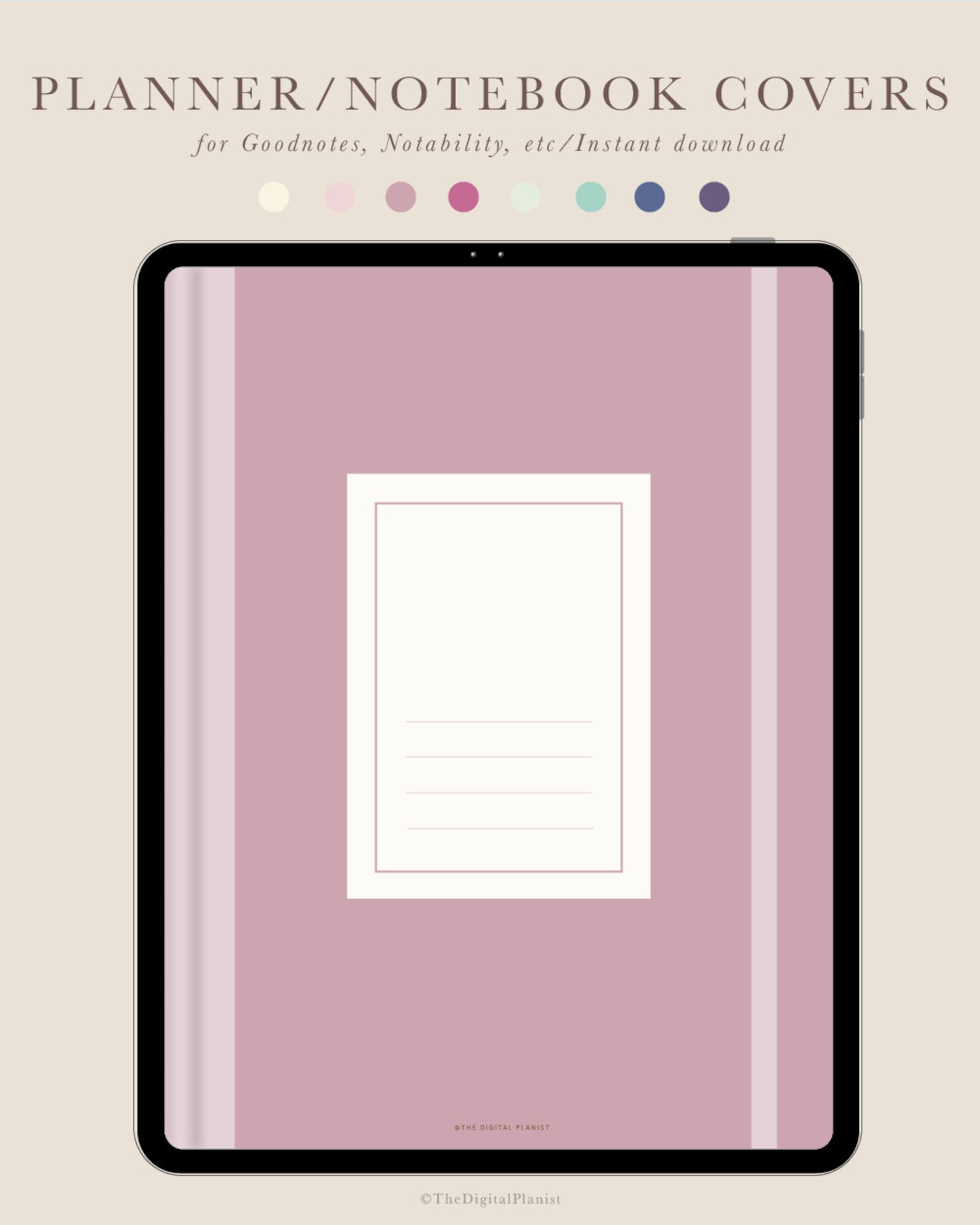 Digital Planner and Notebook Covers for iPad and Tablet | Goodnotes ...