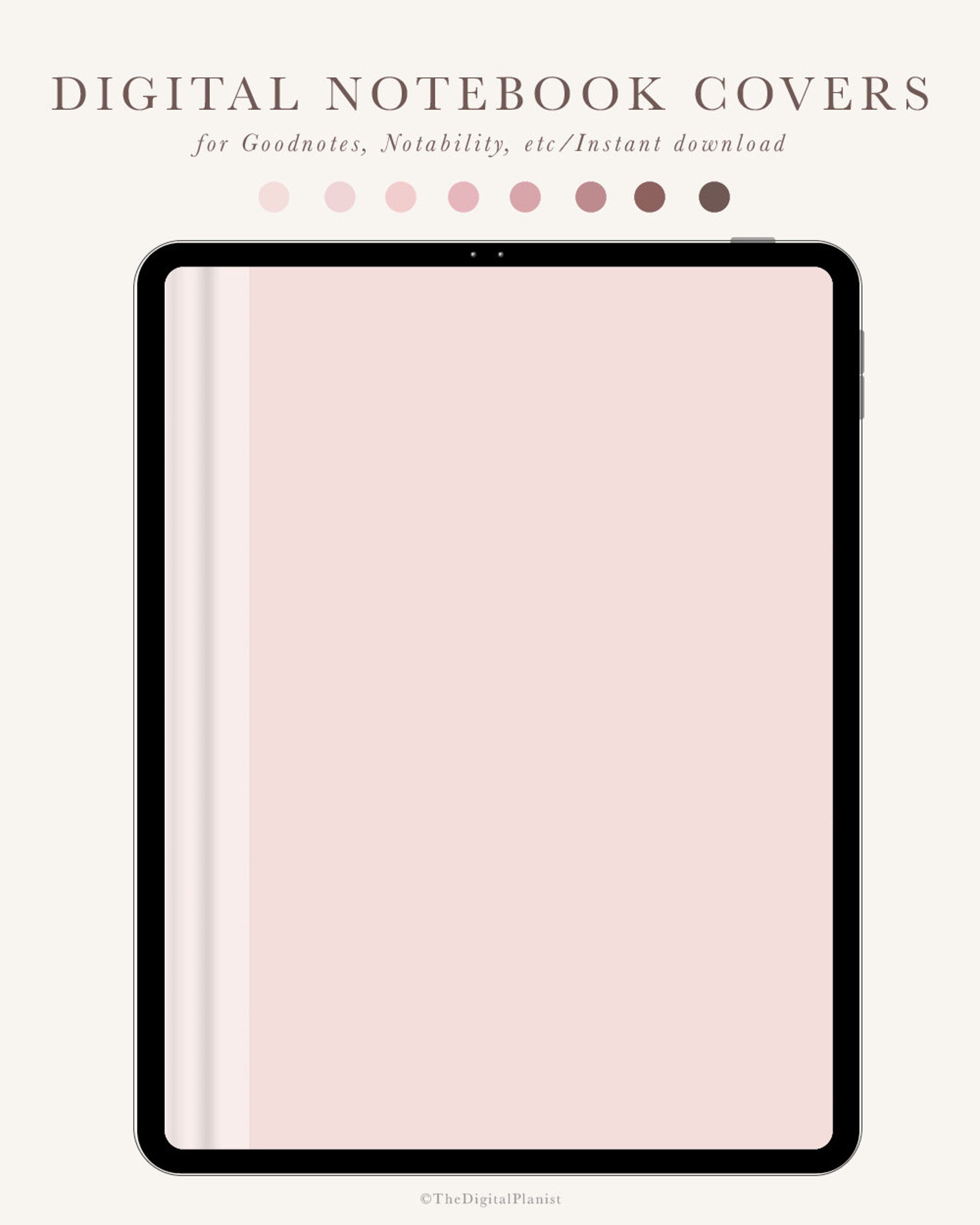 Digital Notebook Covers for iPad and Tablet | Digital Planner Covers ...