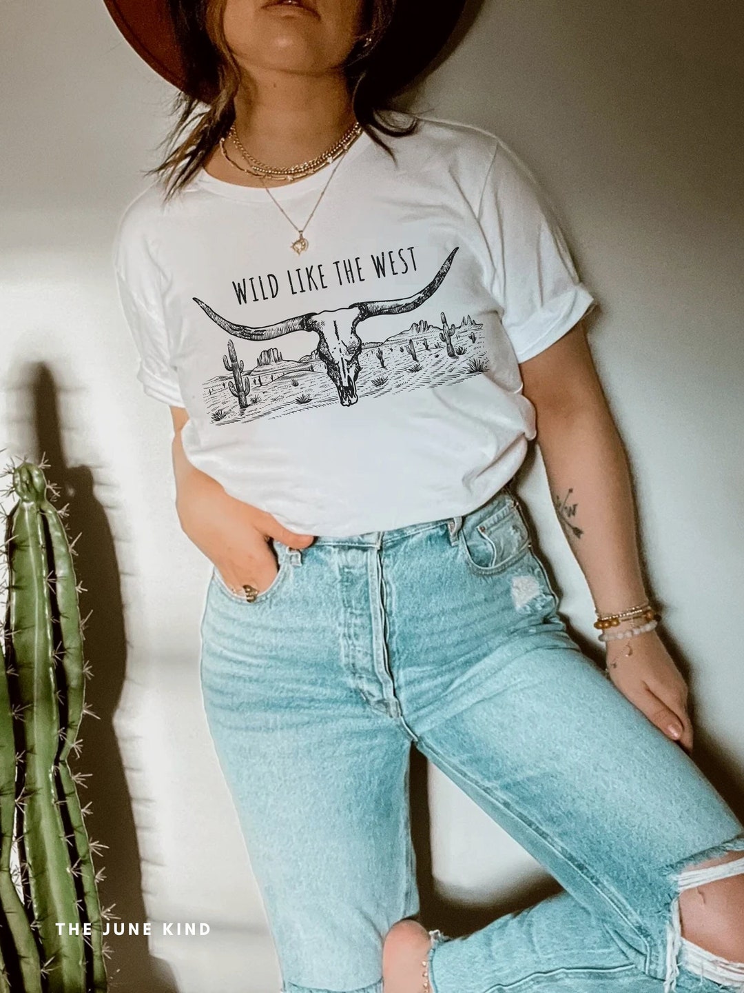 Wild Like the West Tee Longhorn Shirt Southwest T Shirt Womens Western ...