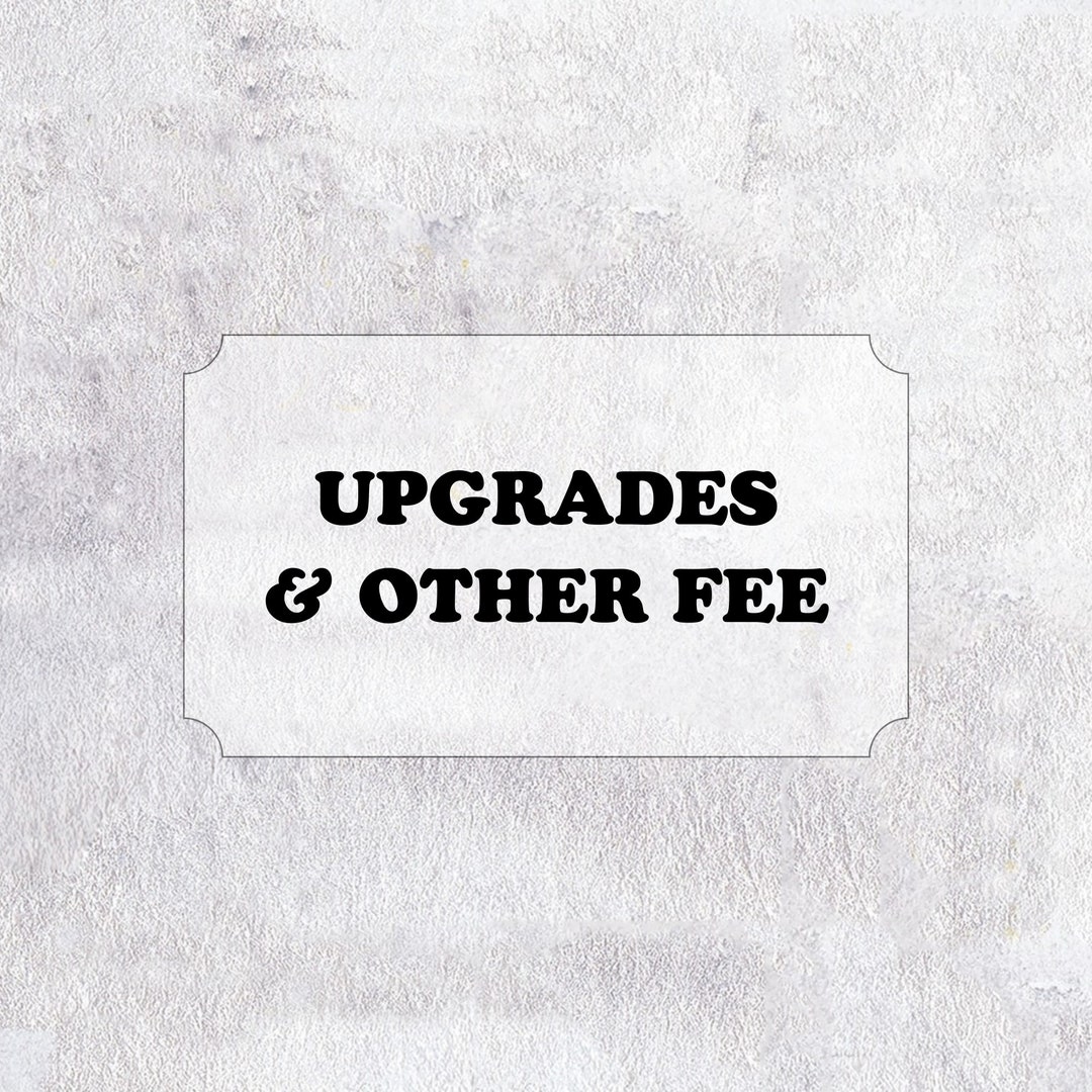 Upgrades, Other Fee & Charges - Etsy