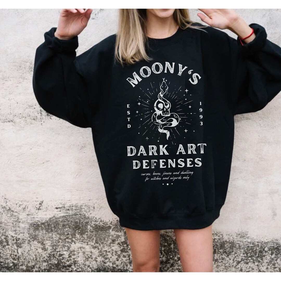 Dark Arts Sweatshirt Moony Sweater ATYD Crewneck Potter Book - Etsy UK
