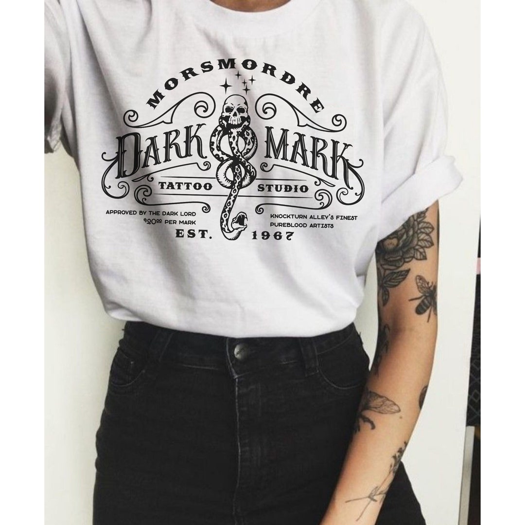 Dark Mark Tattoo Studio Shirt Dark Mark Shirt Book Shirt Gift for ...