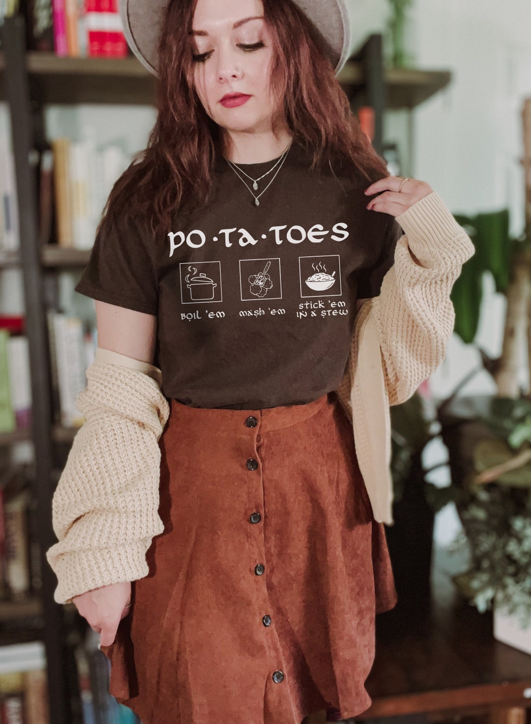 Potatoes Tee UNISEX Bookish Merch Fandom Gift Second Breakfast Book ...