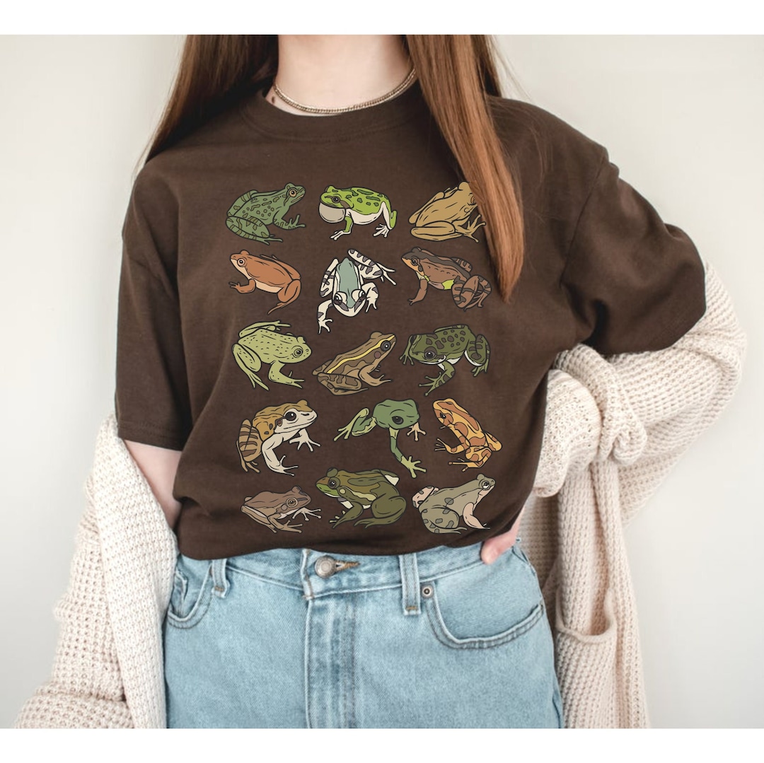 Cute Frog Shirt - Goblincore Clothing Frog and Toad Shirt Grunge Shirt ...
