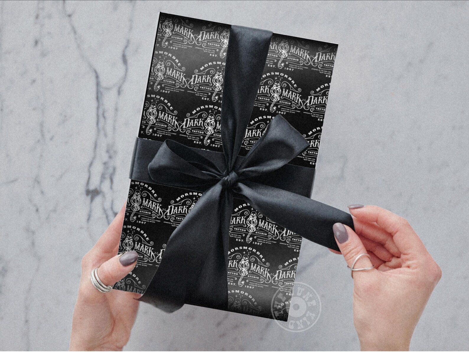 Dark Mark Tattoo Wrapping Paper - Dark Lord Approved - Malfoy Bookish ...