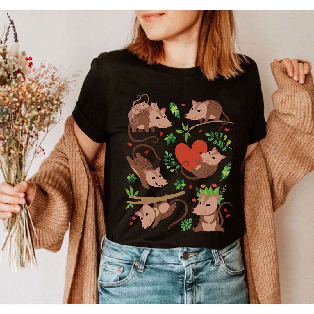 Opossum Shirt Cute Possum Shirt Nature Shirt Possum Gifts Cottagecore ...