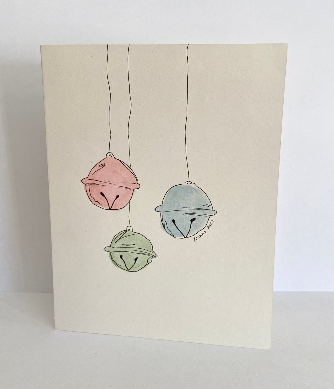 Simple Christmas Card - Etsy