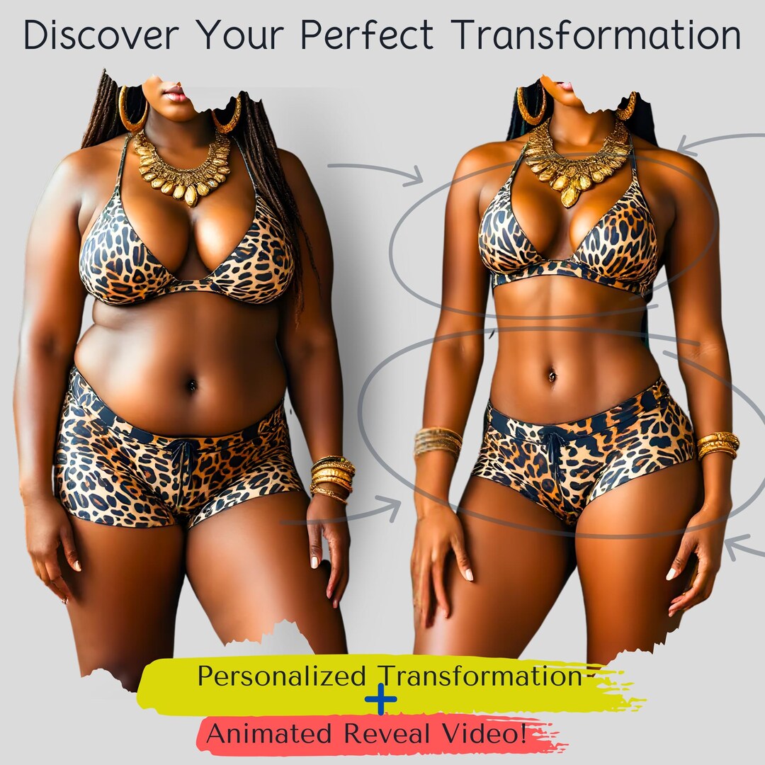Personalized Body Transformation Animation Video, Before&after Weight Loss Photos,fitness ...