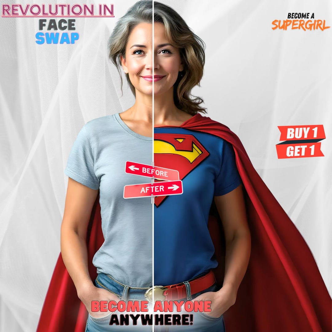 Transform Into Supergirl With Face Swap Become Your Dream Character ...