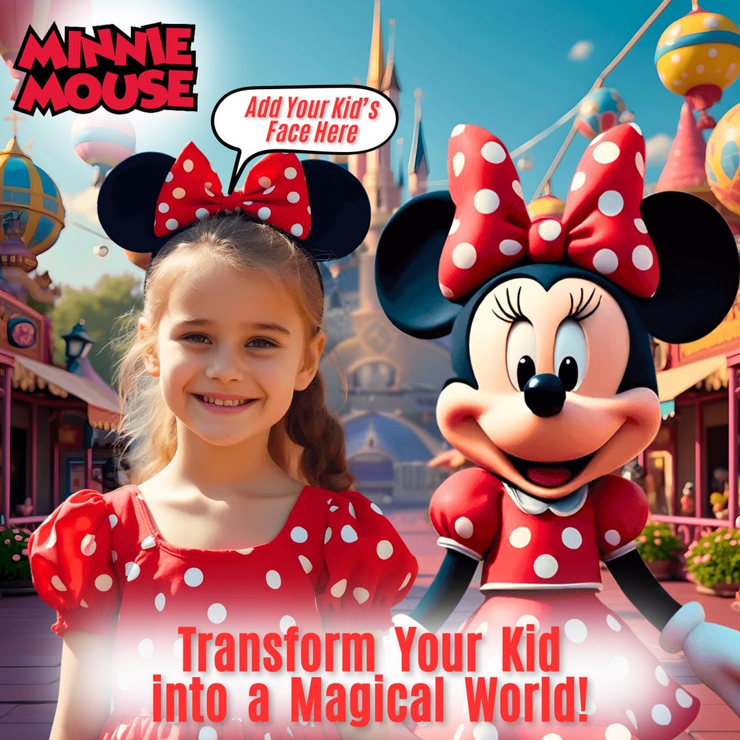 Face Swap: Become Minnie Mouse Turn Your Kids Into Superheroes ...
