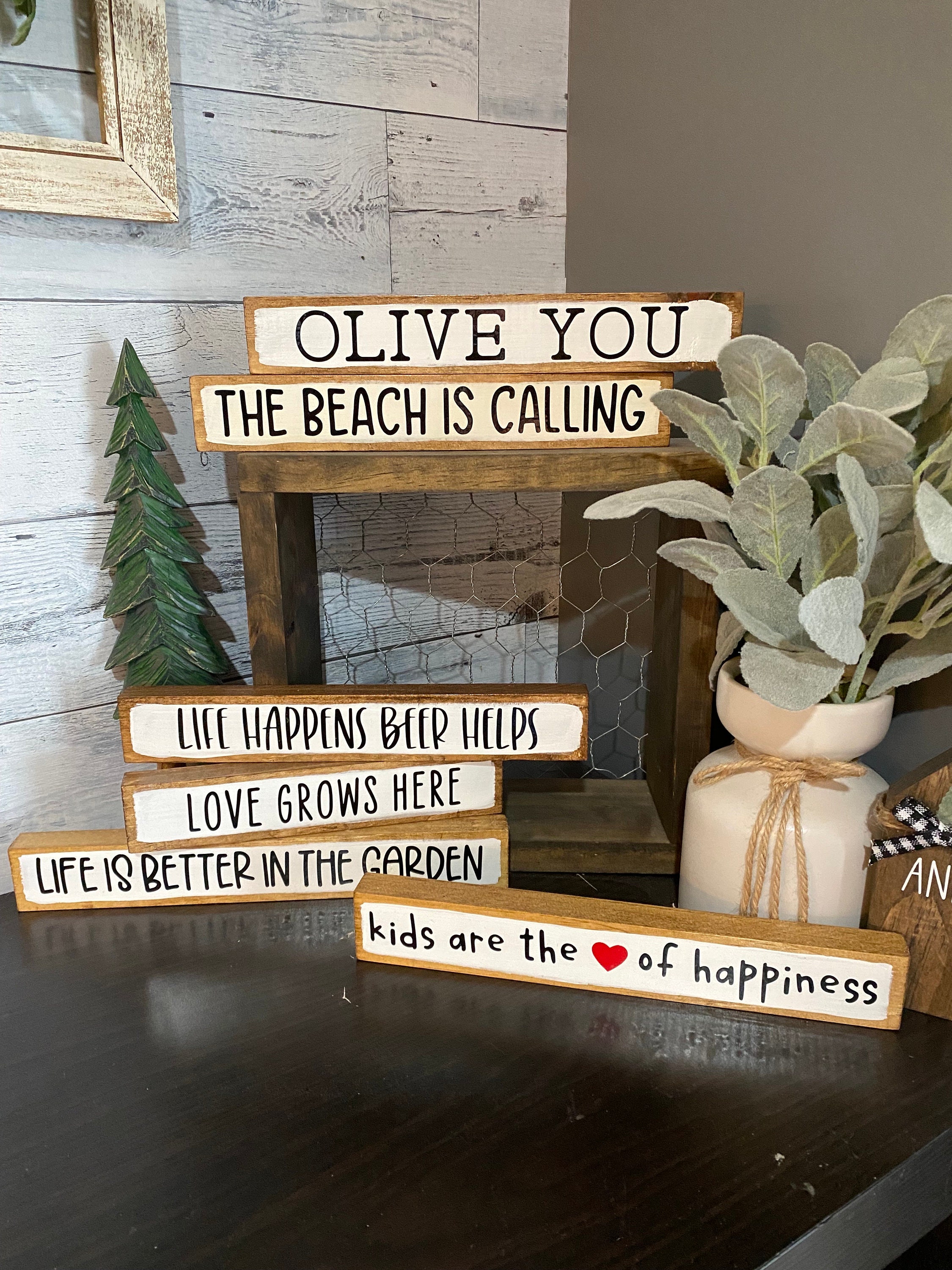 Wooden Skinny Sign - Etsy