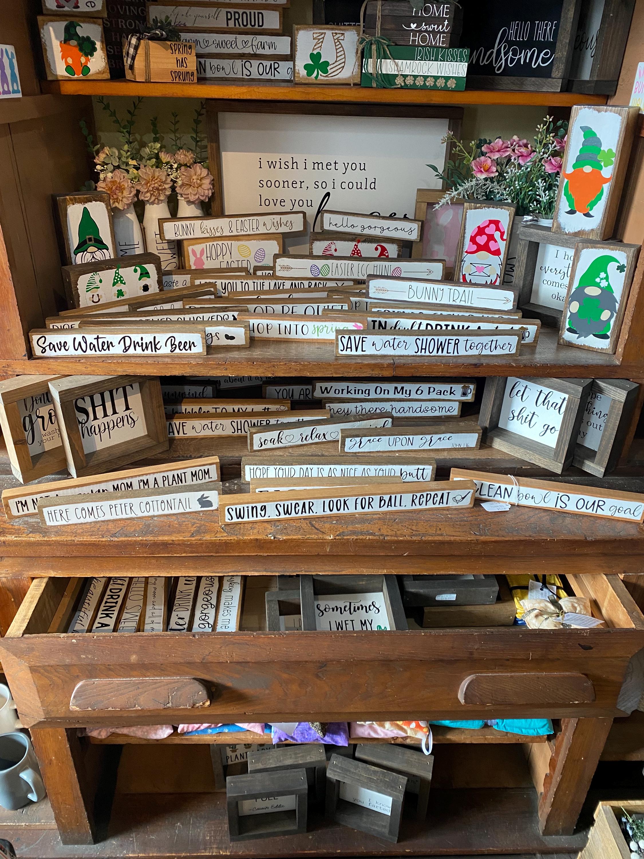 Wooden Skinny Sign - Etsy