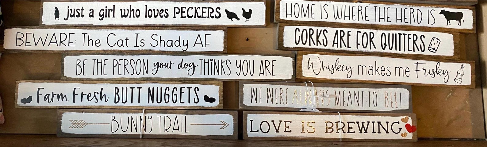 Wooden Skinny Sign - Etsy