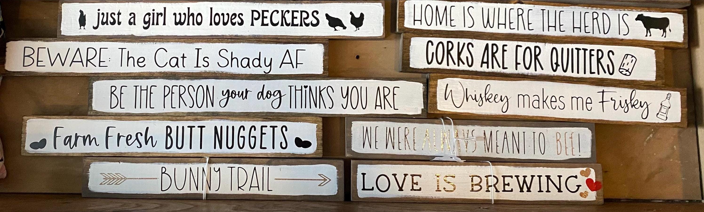 Wooden Skinny Sign - Etsy