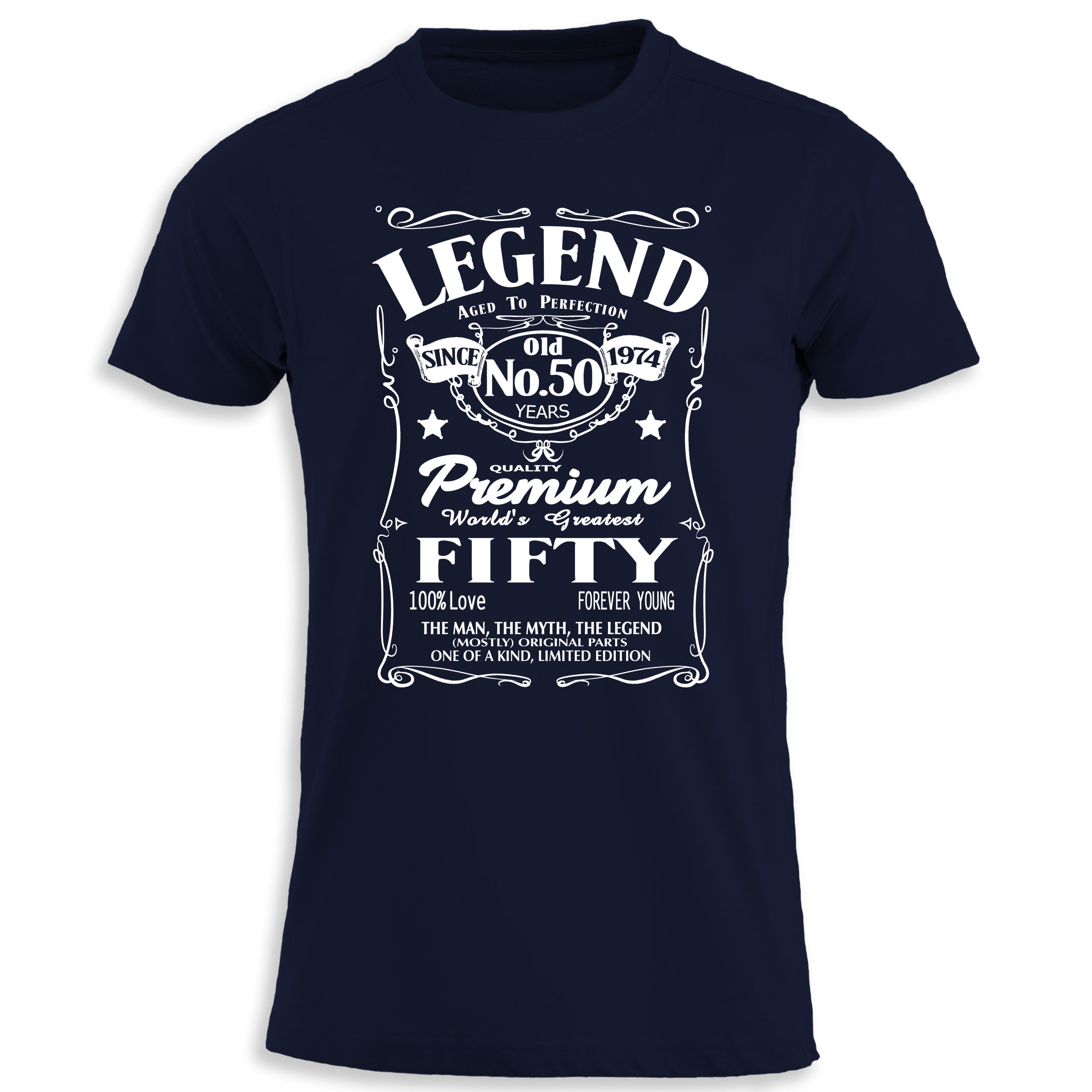 50th Birthday T Shirt Ideas Since 1974 Legend Vintage Funny Birthday ...