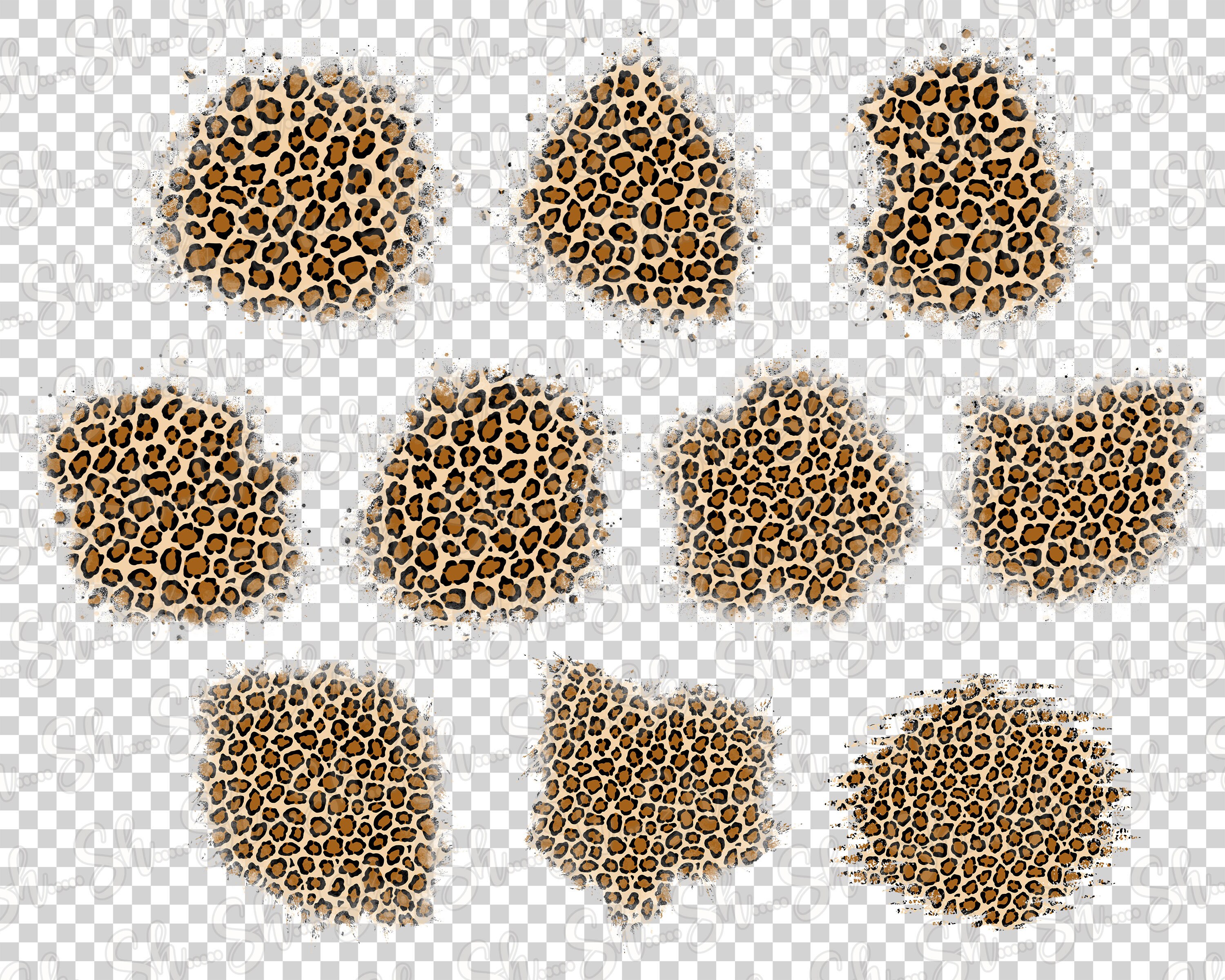 Leopard Patch Png Distressed Sublimation Patch Leopard - Etsy