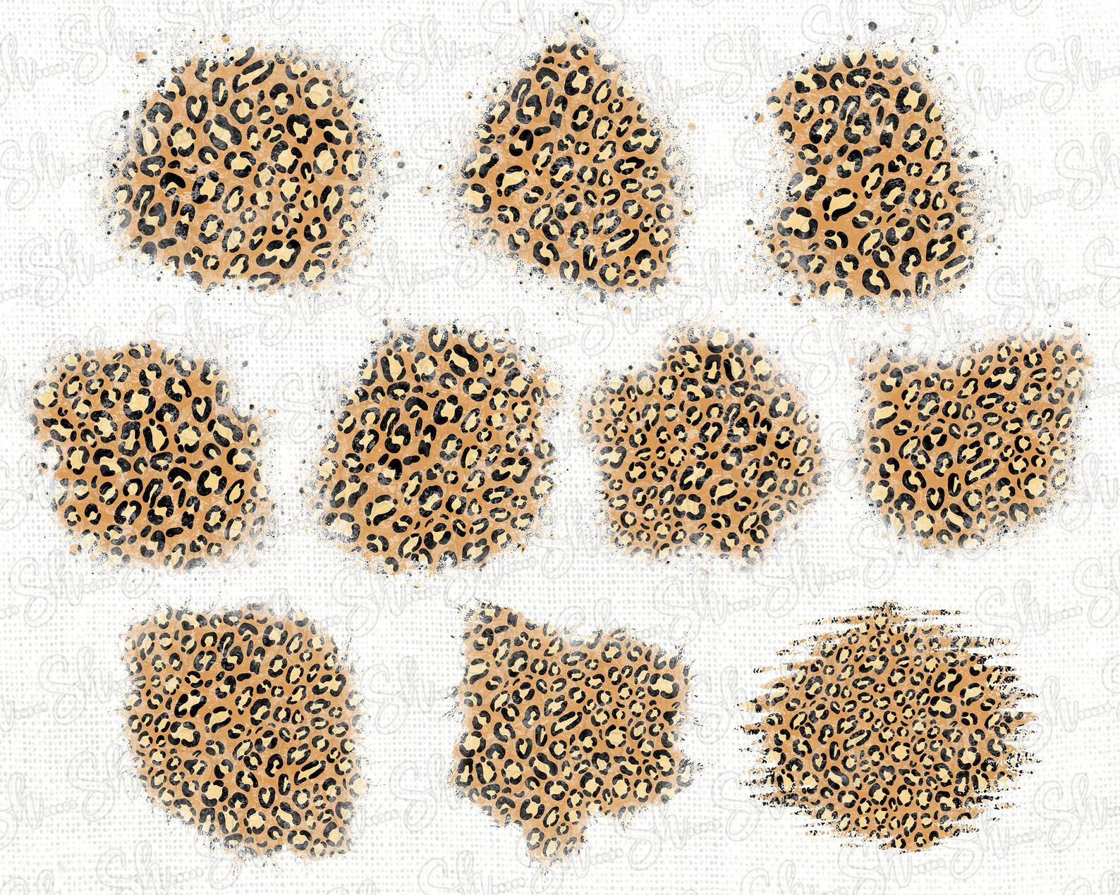 Leopard Patch Png Distressed Sublimation Patch Leopard Print - Etsy