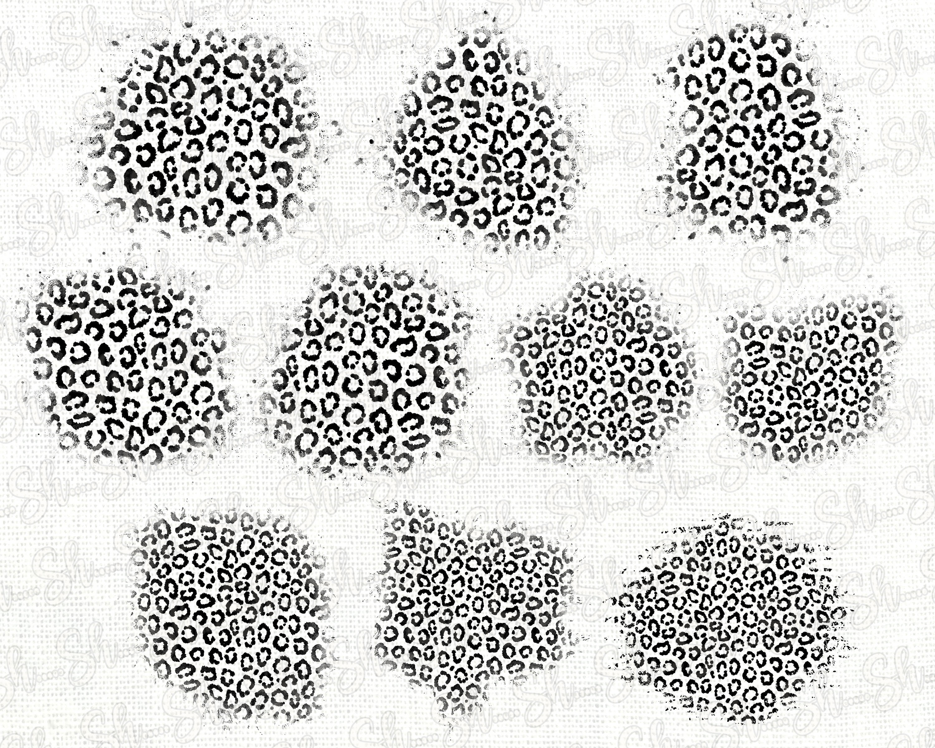 Leopard Patch PNG Distressed Sublimation Patch Leopard PNG Background ...