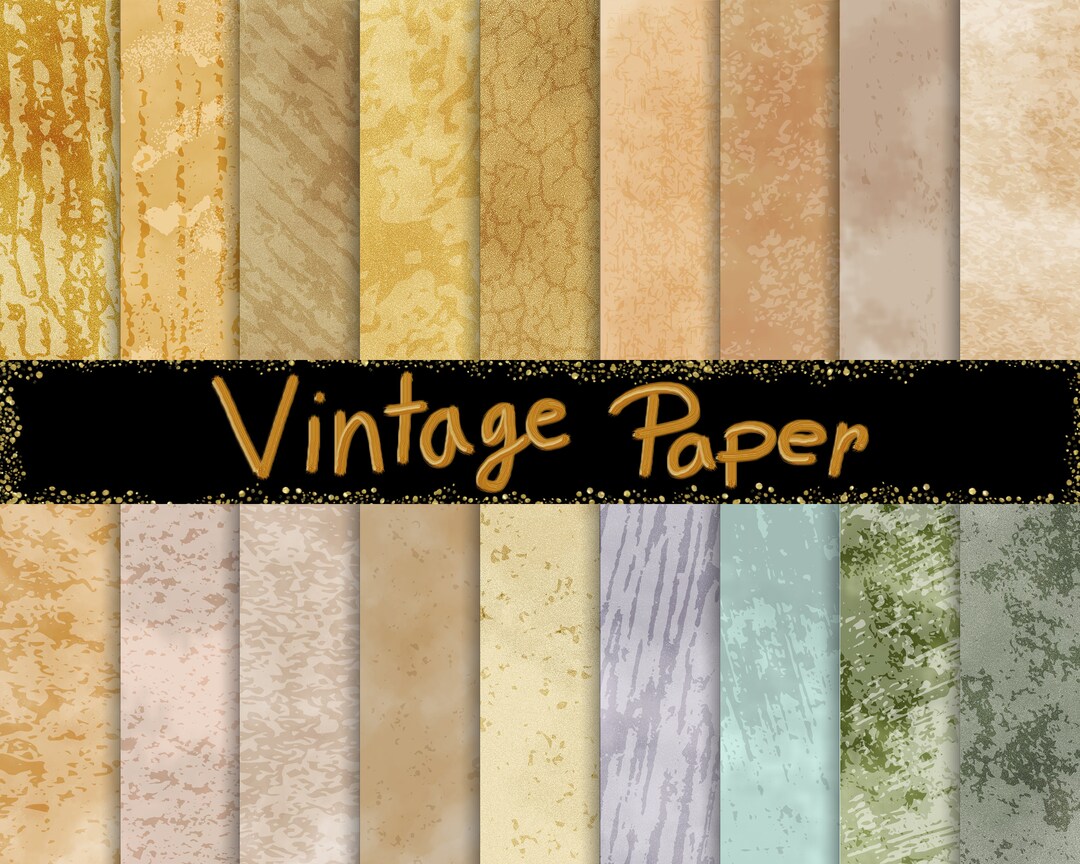Vintage Digital Paper, Grunge Digital Paper Old Paper Vintage ...