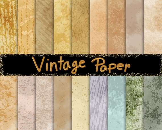 Vintage Digital Paper Grunge Digital Paper Old Paper Vintage - Etsy