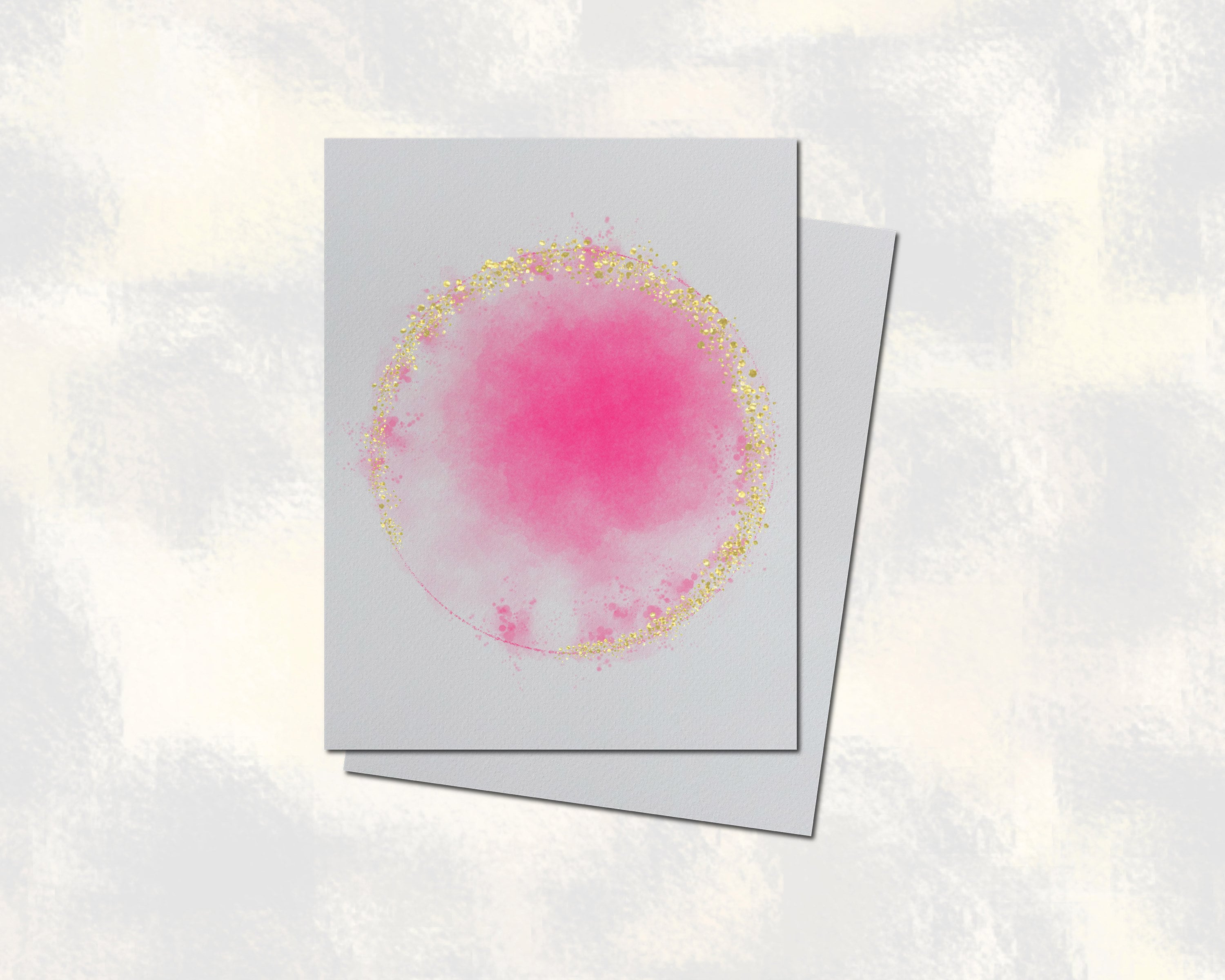 Watercolor Brush Strokes With Gold Frame Watercolor Brush - Etsy