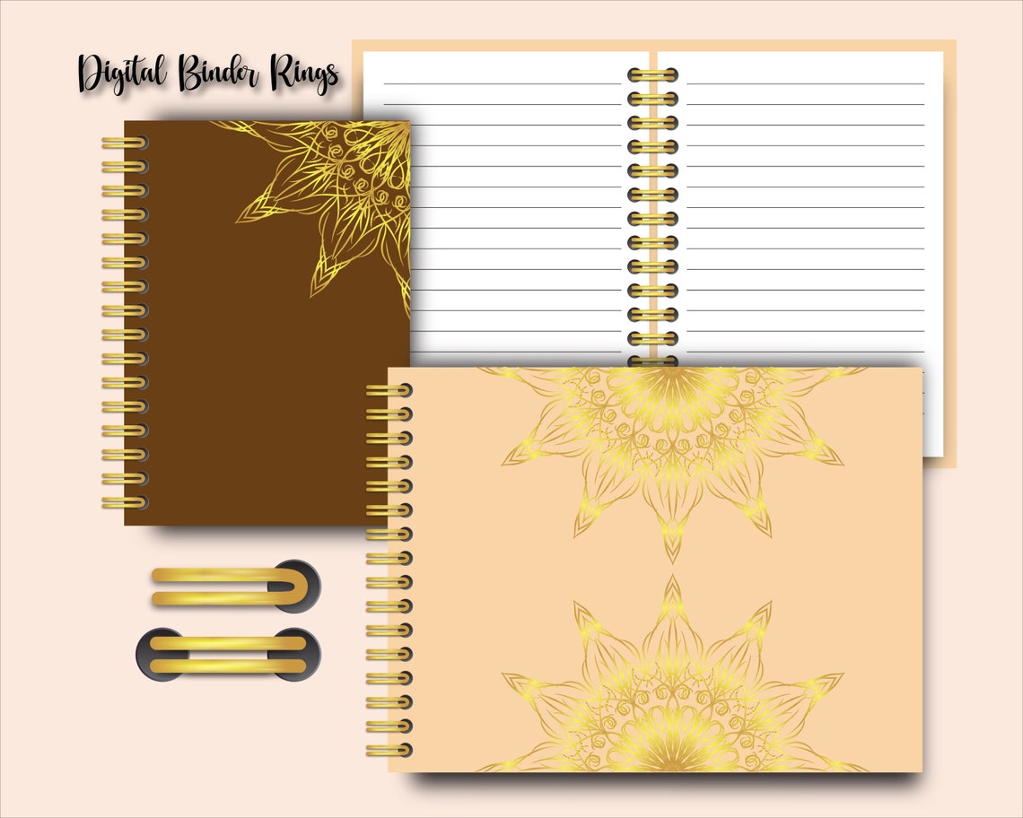 Digital Planner Binder Rings Goodnotes Planner Digital Coils - Etsy