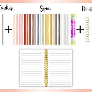 Digital Planner Binder Rings, Goodnotes Planner Digital Coils Realistic ...