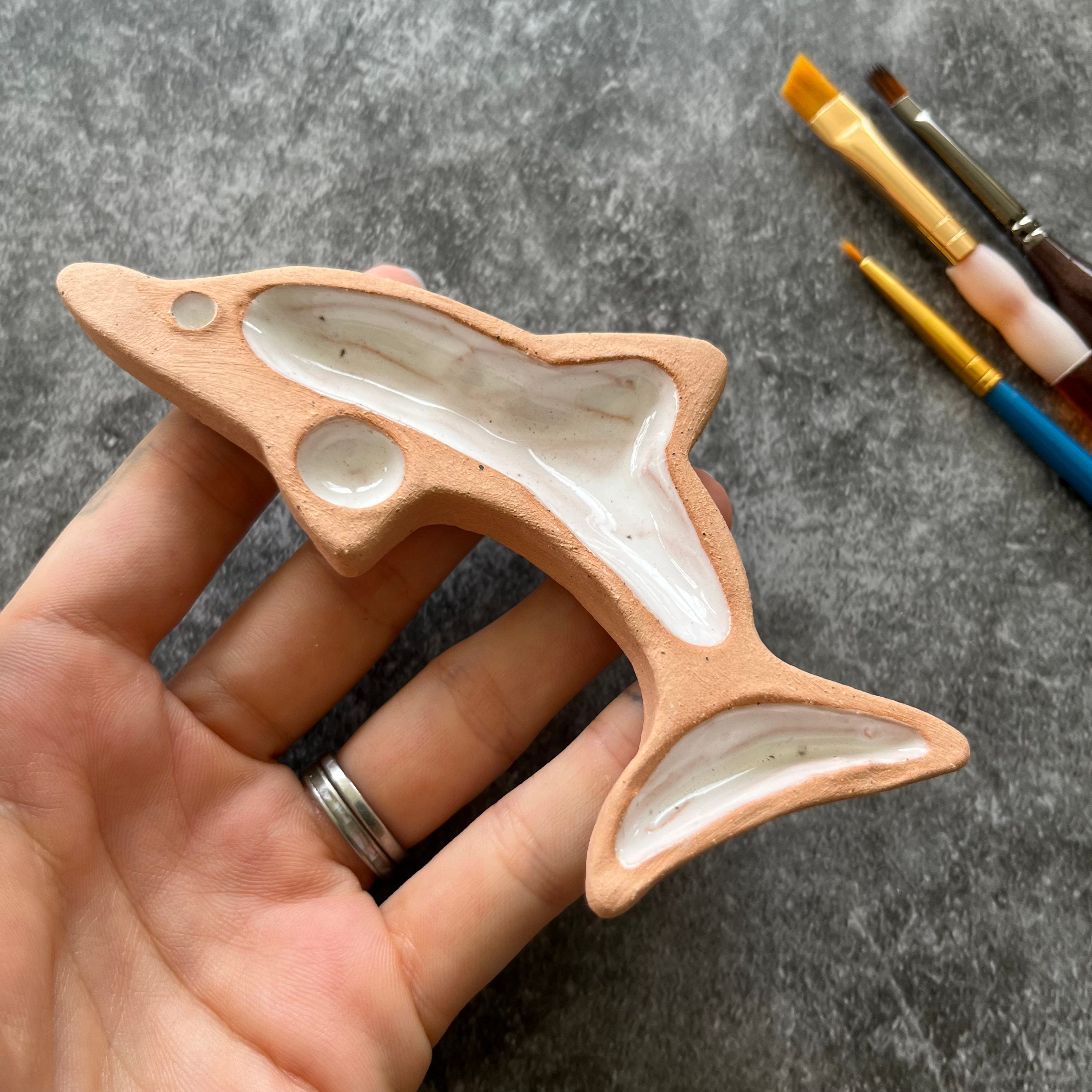 Mini Dolphin Paint Palette Dolphin Dish Dolphin Spoon Dolphin Ashtray ...