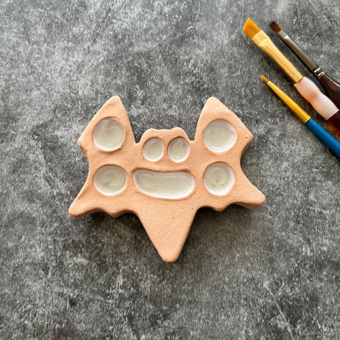 Mini Bat Paint Palette Bat Dish Bat Spoon Bat Ashtray Bat Ring Holder ...