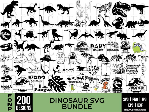 Dinosaur Banner SVG, T-rex Birthday Banner, Dinosaur-theme Party ...