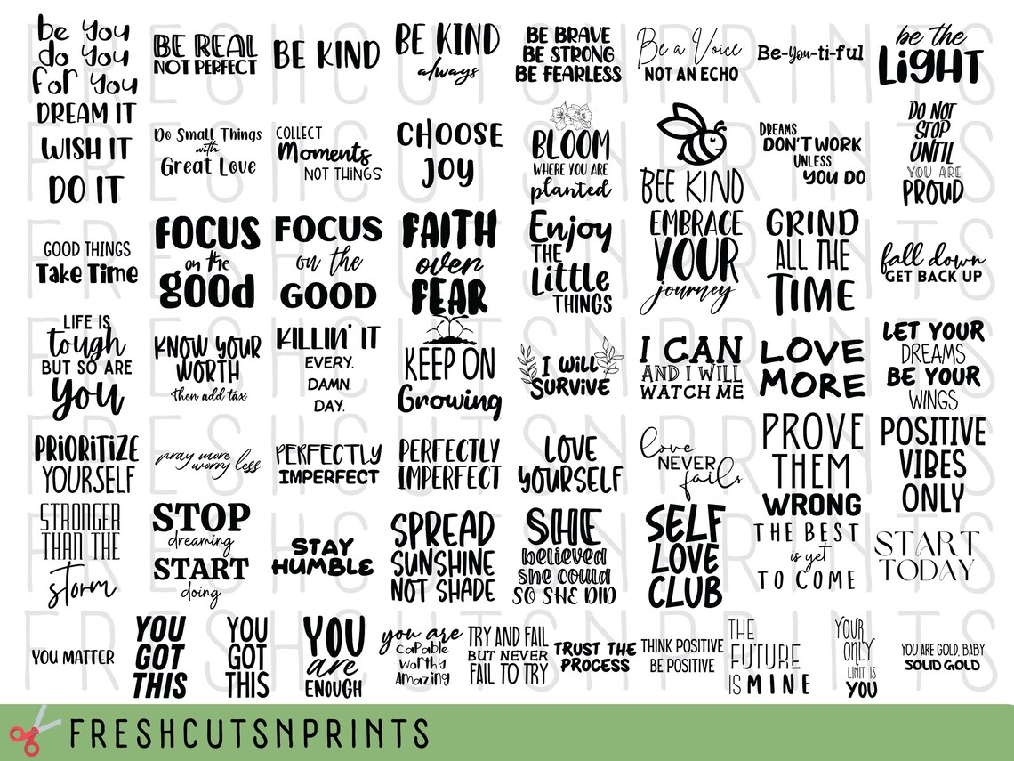 59 Inspirational SVG Bundle, Motivational Svg, Inspirational Quotes ...