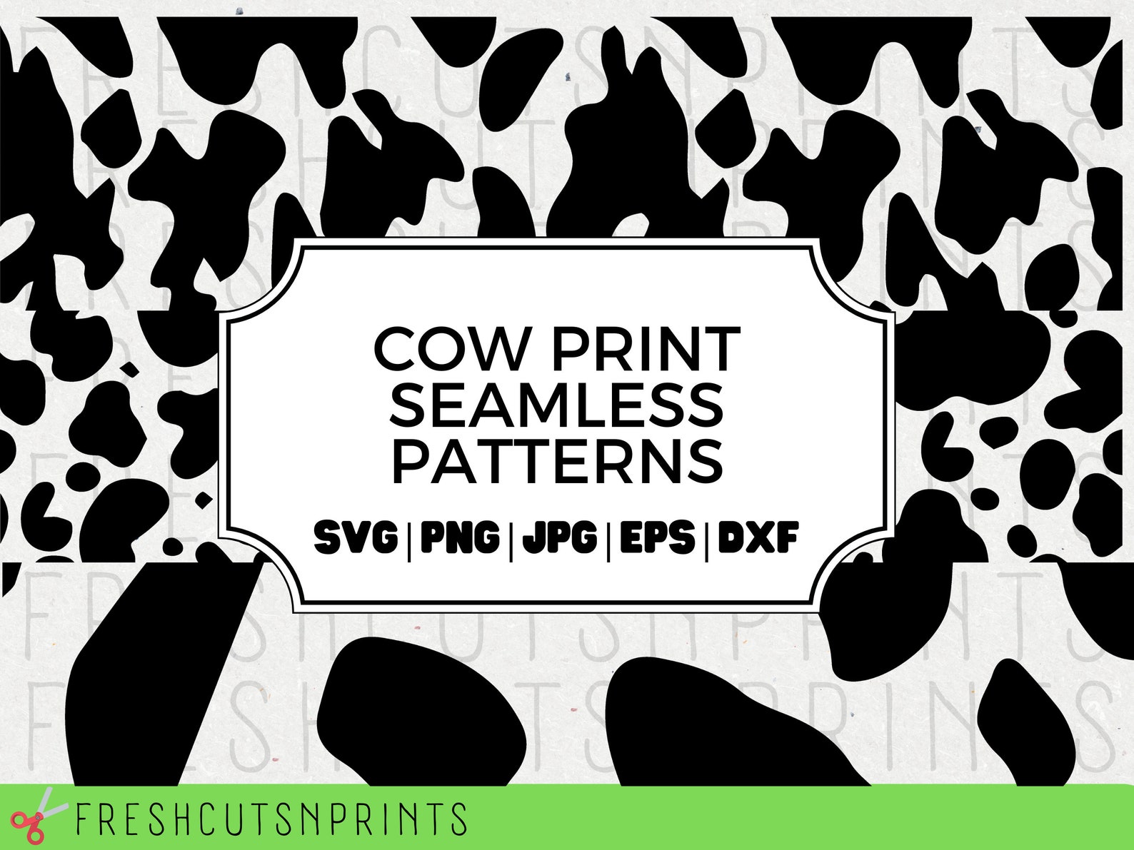 Cow Print SVG Cow Print SVG Seamless Pattern Svg Cow Skin | Etsy