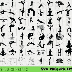 100+ Yoga SVG Bundle , Yoga Poses Svg, Yoga Clipart, Yoga Vector ...
