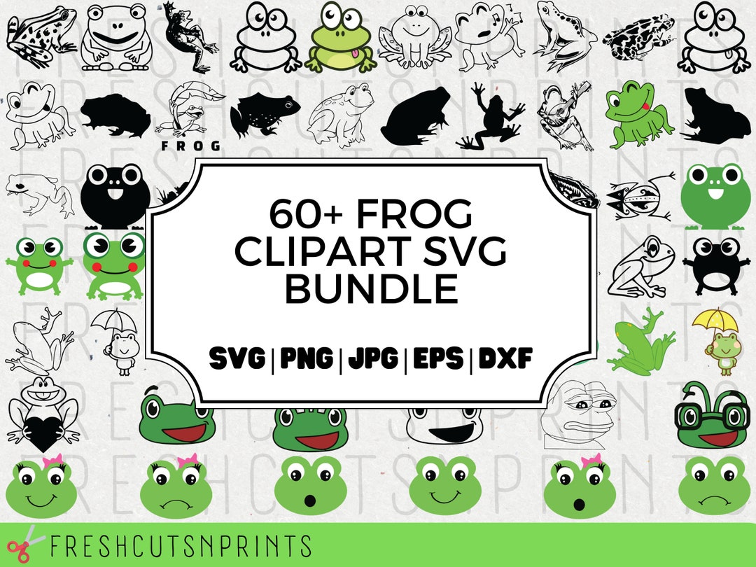 60+ Frog SVG Bundle , Frog Clipart, Frog Cut Files, Frog Vector, Frog ...