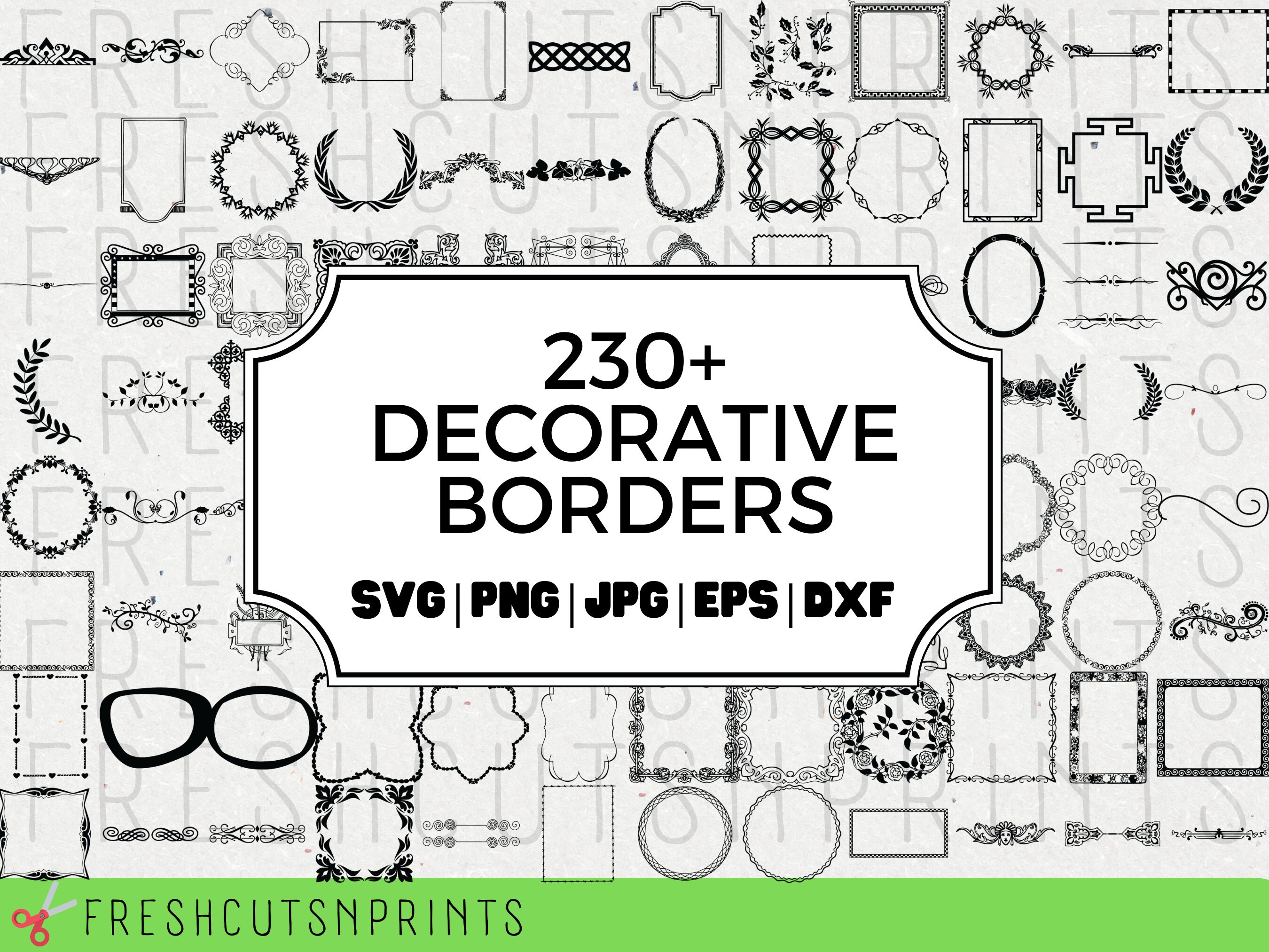 230 Border SVG Bundle Flower Border Svg Vintage Border - Etsy