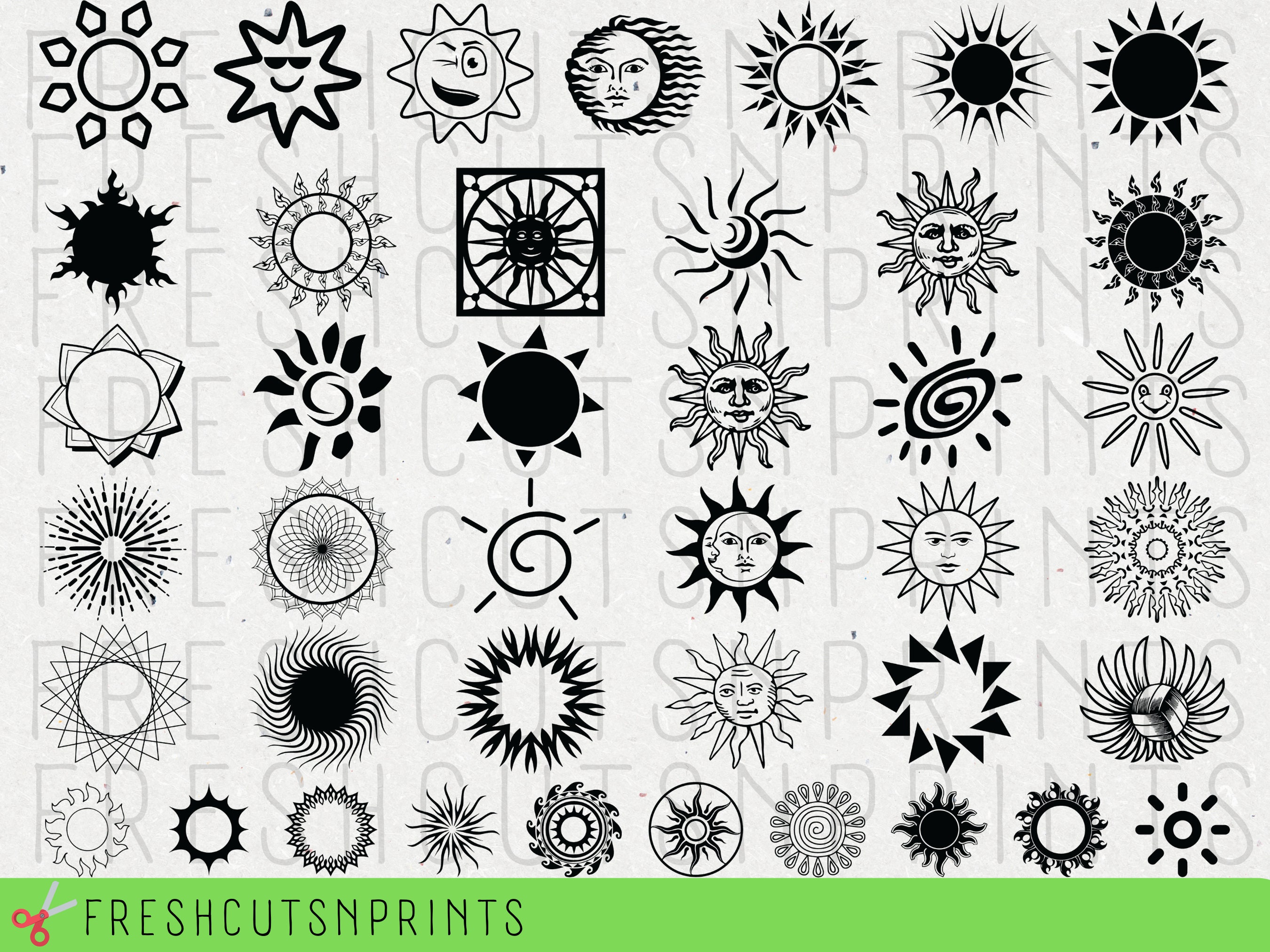 40+ Sun SVG Bundle , Sun Clipart, Sun Vector, Sun Silhouette, Sun Cut ...
