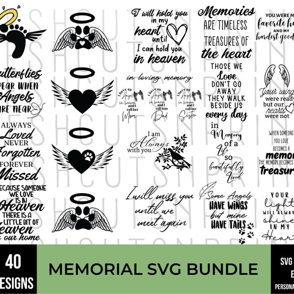 Memorial Quote Svg - Etsy